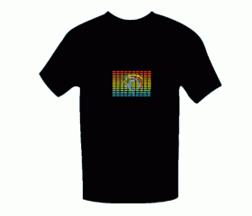 Electro-luminescent Led Shirt With Music Activated Visual Acoustic ...